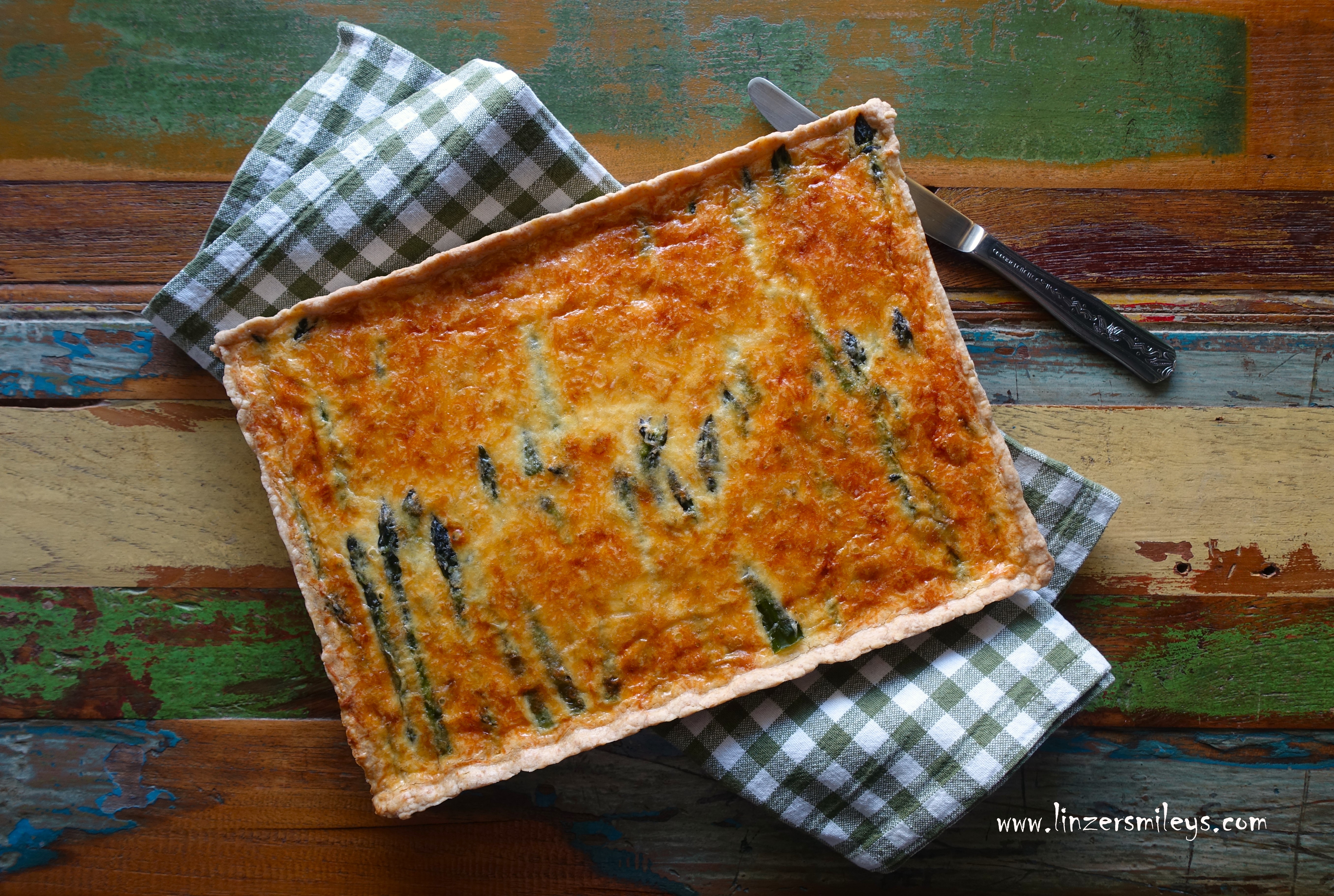 Spargel – Quiche mit Parmesan – linzersmileys